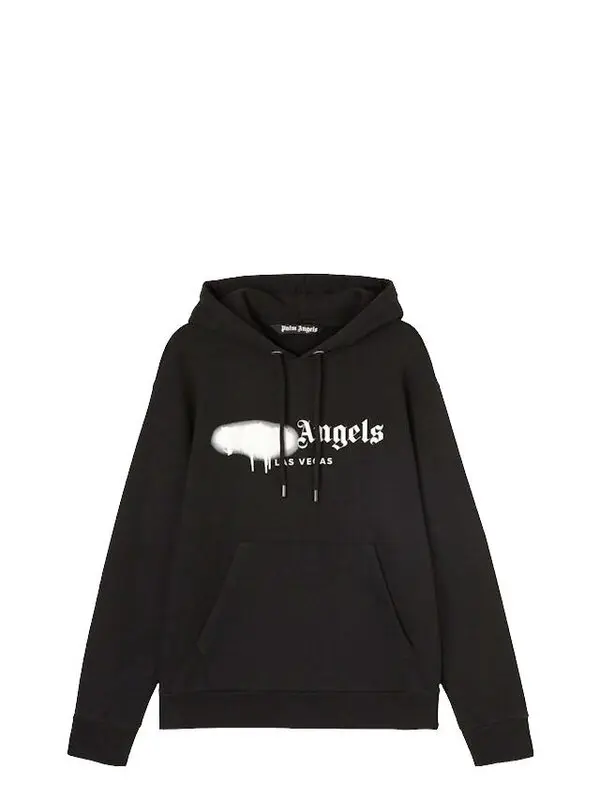 Palm Angels Las Vegas Sprayed Hoodie - Black