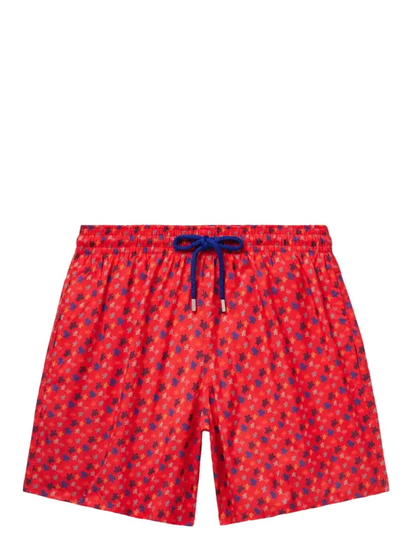 Vilebrequin Mahina Straight-leg Mid-length Swim Shorts - Red