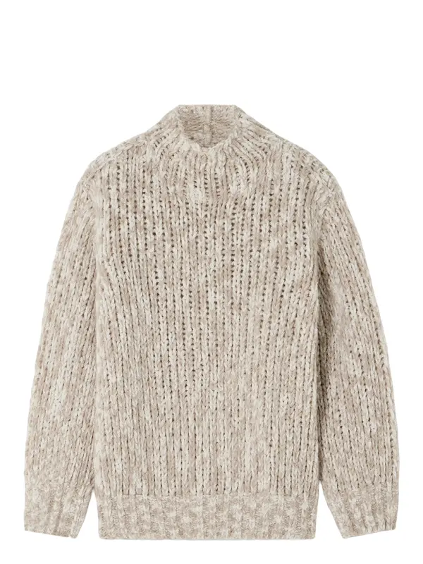 Loro Piana Cashmere And Silk-blend Sweater - Neutrals
