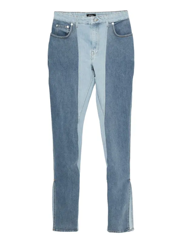 MUGLER Bi-color Skinny Jeans - Blue