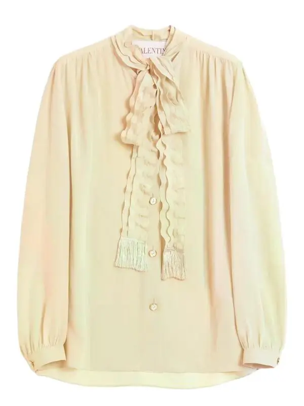 Valentino Garavani Crepe De Chine Shirt - Neutrals