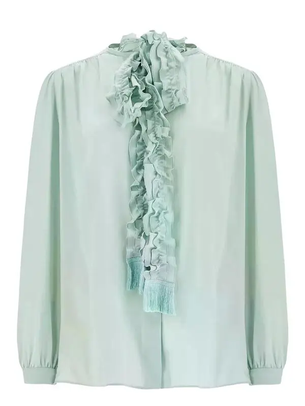 Valentino Garavani Bow-detail Shirt - Green