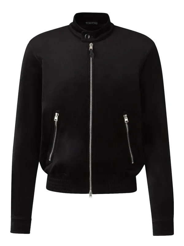 TOM FORD Silk-cotton Jacket - Black