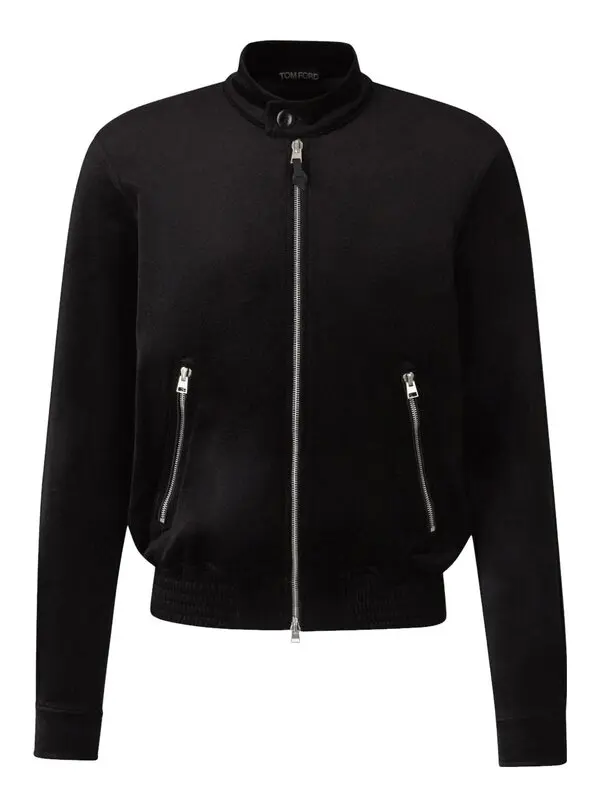 TOM FORD Silk-cotton Jacket - Black