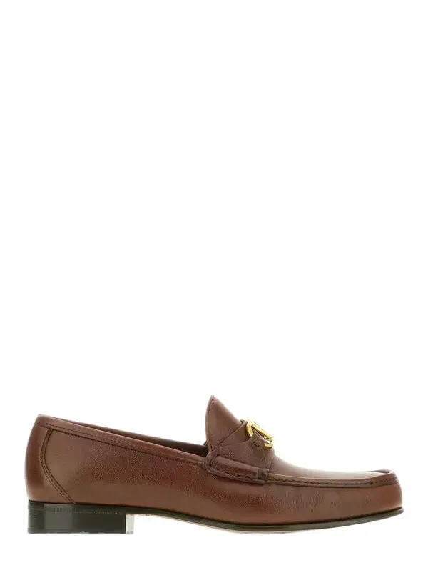 Valentino Garavani Vlogo Signature Loafers - Brown