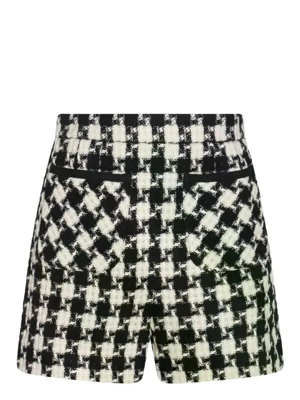 Valentino Garavani Houndstooth Tweed Shorts - Neutrals