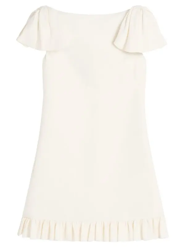 Valentino Garavani Ruffled Dress - White