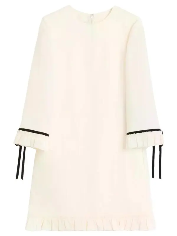 Valentino Garavani Crepe Couture Mini Dress - Neutrals