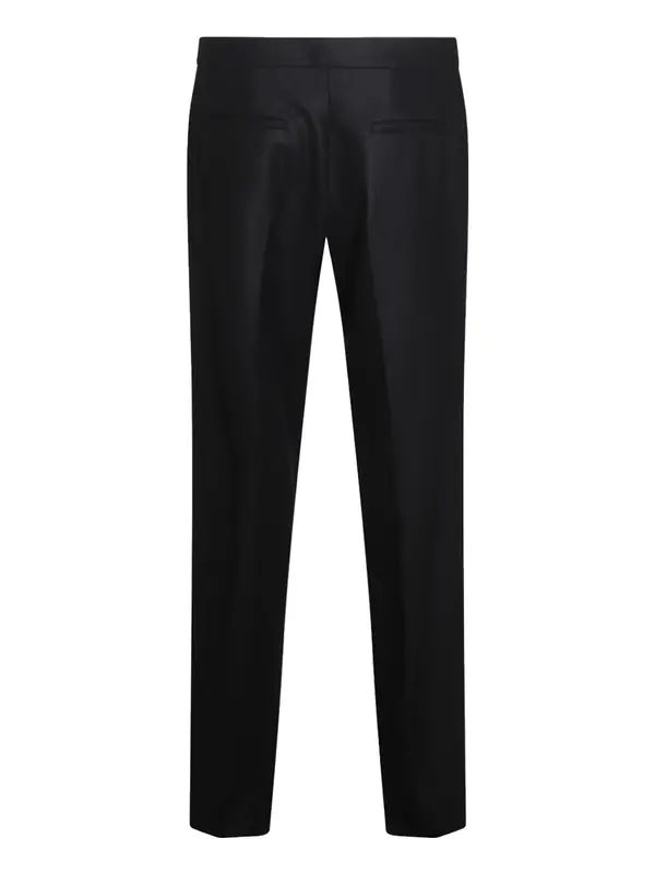 JIL SANDER Wool Straight-leg Trousers - Black
