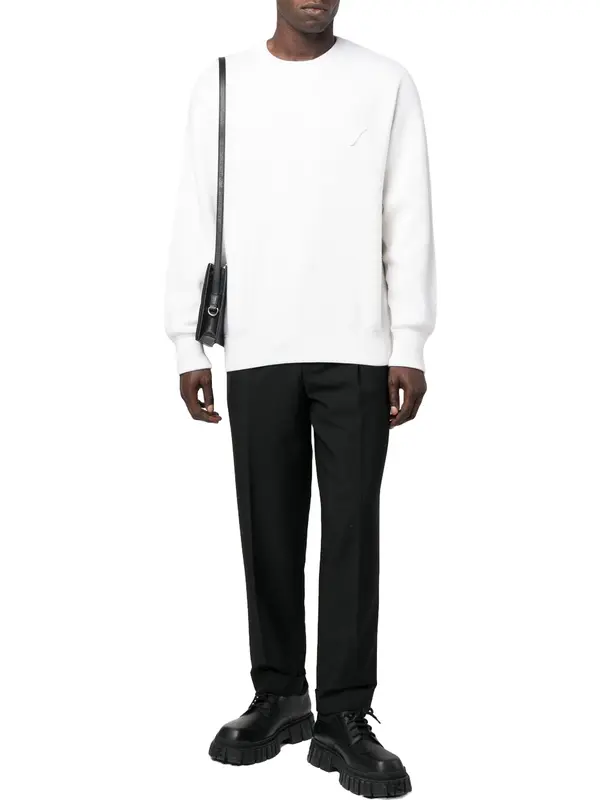 Prada Logo-appliqué Sweatshirt - White