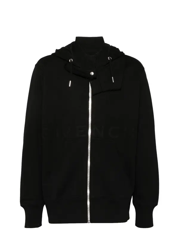 Givenchy Zip-detail Hooded Jacket - Black