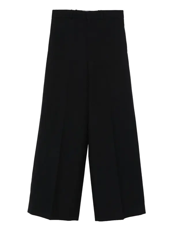 Carven Wool Palazzo Pants - Black