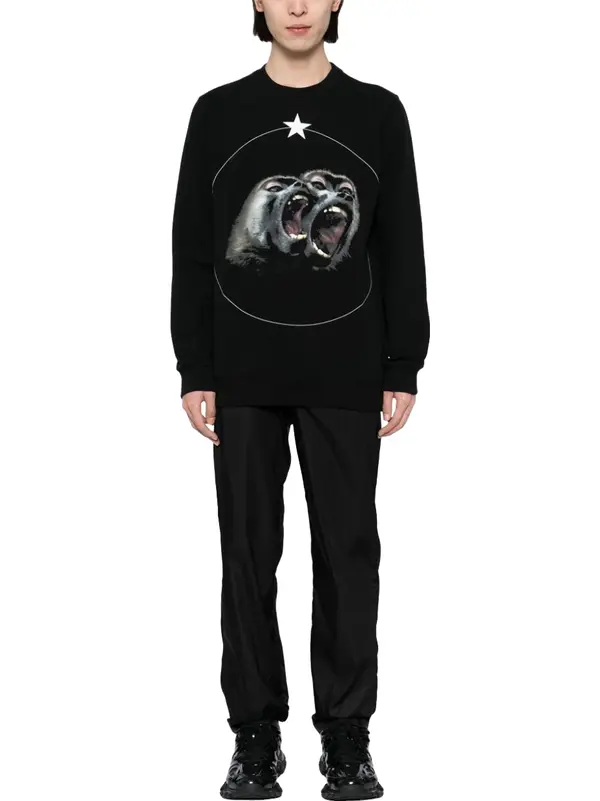 Givenchy Graphic-printed Sweatshirt - Black
