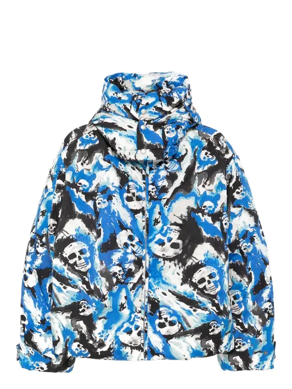 ERL Printed Puffer Jacket - Black