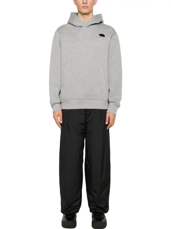 The North Face Rubberised-logo Hoodie - Grey