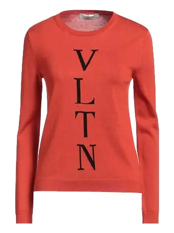 Valentino Garavani Sweater Rust Cotton - Red