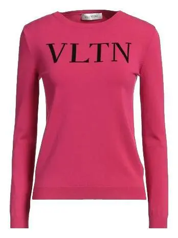 Valentino Garavani Sweater In Viscose And Polyester - Magenta
