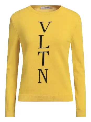Valentino Garavani Virgin Wool Crewneck Sweater - Yellow