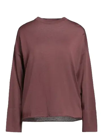 Alpha Studio Knitted Crewneck Sweater - Brown