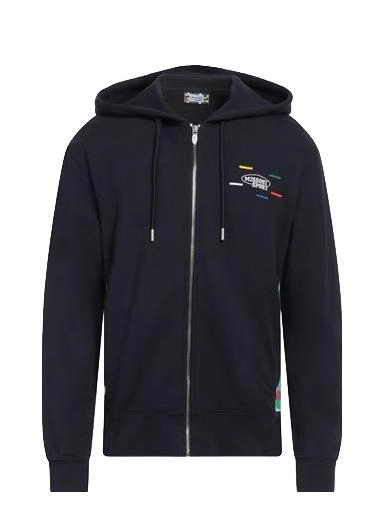 Missoni Midnight Cotton" Zip-up Hoodie - Midnight Blue