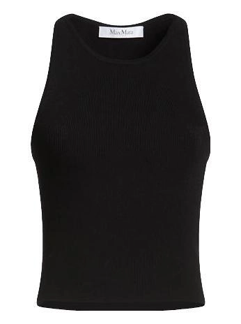 Max Mara Top Size Viscose, Polyester - Black