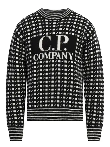 C.P. COMPANY Virgin Wool Sweater - Black