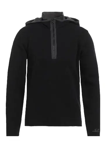 C.P. COMPANY Knit Hoodie - Black