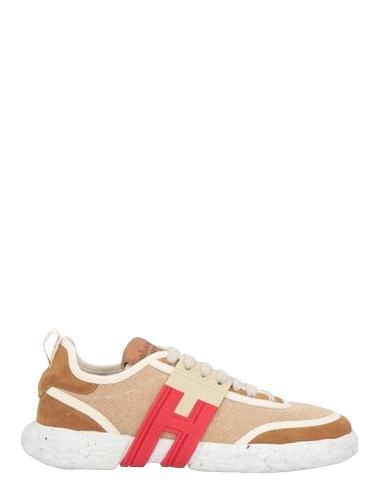 Hogan Sneakers Size Leather, Textile Fibers - Tan