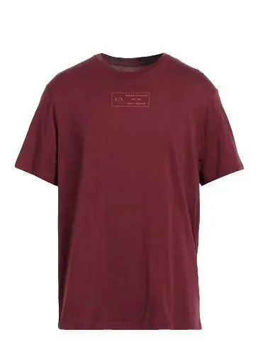 Armani Exchange T-shirt Burgundy Size Cotton - Red
