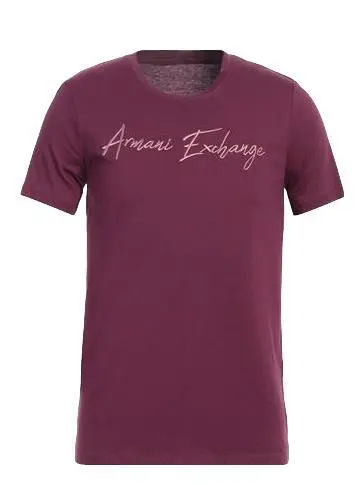Armani Exchange T-shirt Plum Size Cotton - Purple