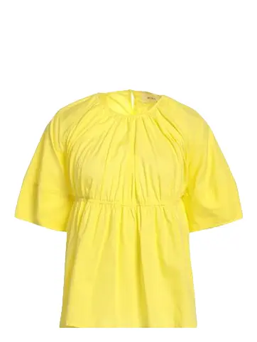 VICOLO Peplum Top - Yellow