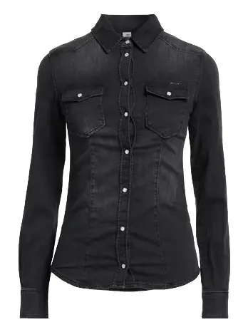 LIU •JO Denim Shirt - Black