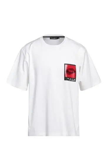 Dolce & Gabbana T-shirt Size Cotton, Polyamide, Elastane - White