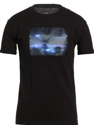 Armani Exchange T-shirt Size Cotton, Polyester, Elastane - Black