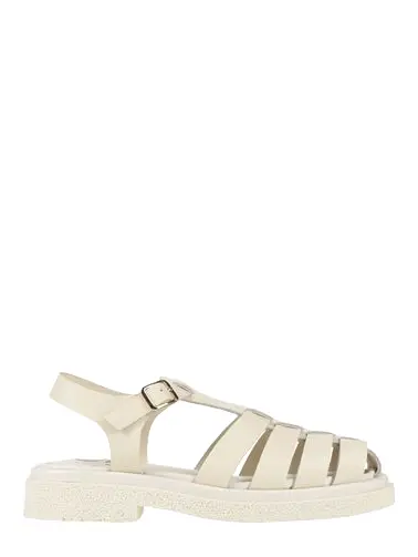 OA NON-FASHION Calfskin Fisherman Sandals - Off White
