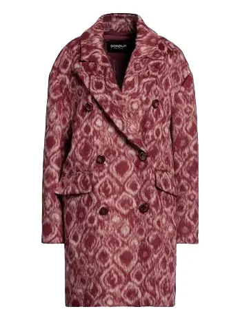 DONDUP Coat In Acrylic, Polyester, Wool, Cotton And Elastane - Red