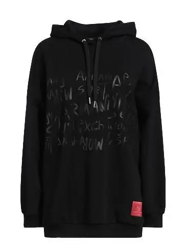 Armani Exchange Cotton French Terry Hoodie - Black