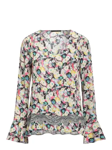 Etro Floral-print Crepe Top - Yellow