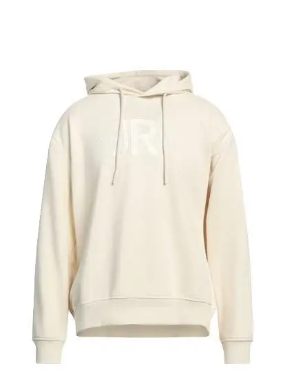 John Richmond Fleece Embroidered Logo Hoodie - Cream