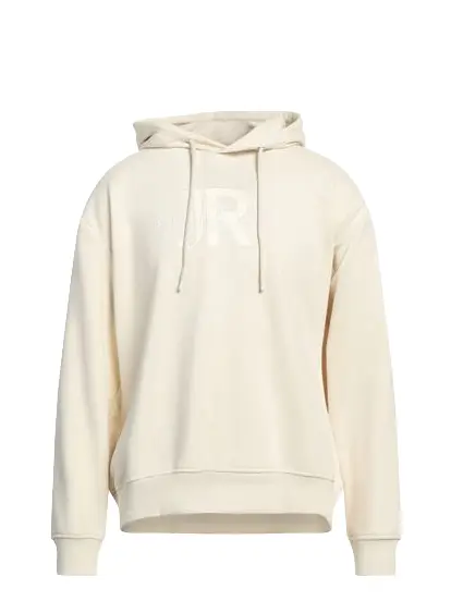 John Richmond Fleece Embroidered Logo Hoodie - White