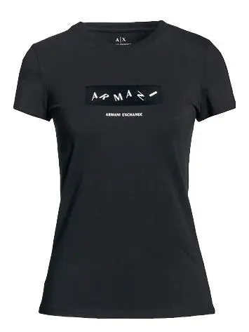 Armani Exchange Logo-print T-shirt - Black