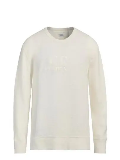 C.P. COMPANY Ivory Embroidered Sweatshirt - White