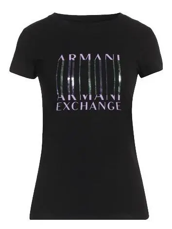 Armani Exchange Logo-print T-shirt - Black