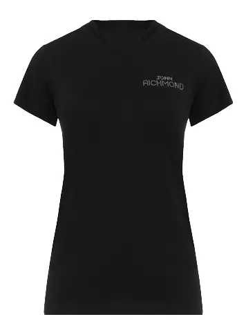 John Richmond T-shirt With Appliqués - Black