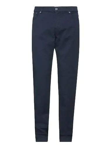 TRUSSARDI Solid Color Tapered Trousers - Blue