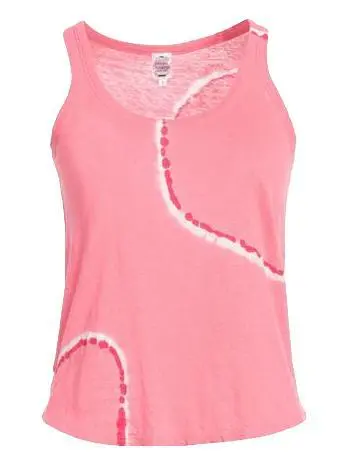 BONNETERIE UNIVERSEL Tank Top In Linen And Elastane - Pink