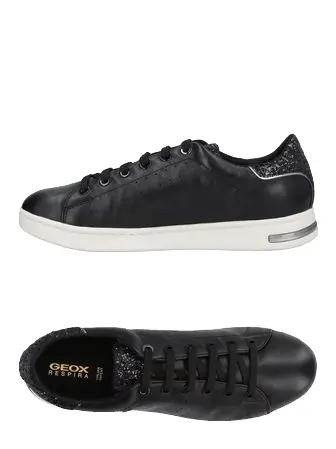 Geox Leather Low-top Sneakers - Black
