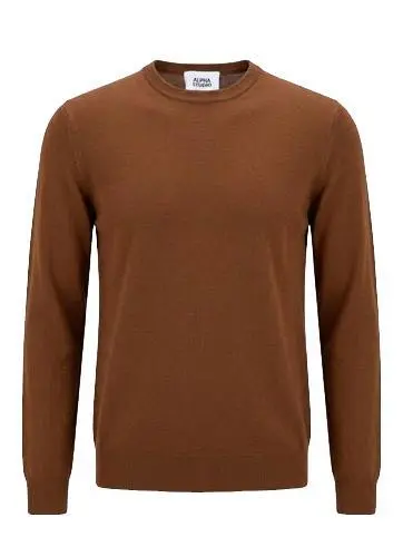 Alpha Studio Sweater Merino Wool - Brown