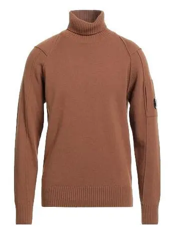 C.P. COMPANY Wool & Polyamide Turtleneck Sweater - Brown