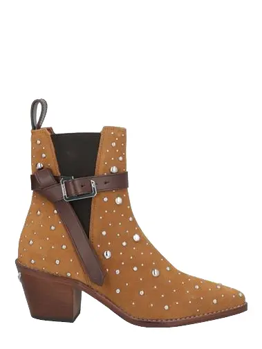 Zadig&Voltaire Leather Ankle Boots - Beige